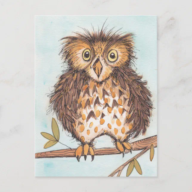Strange Owl Postcard | Zazzle