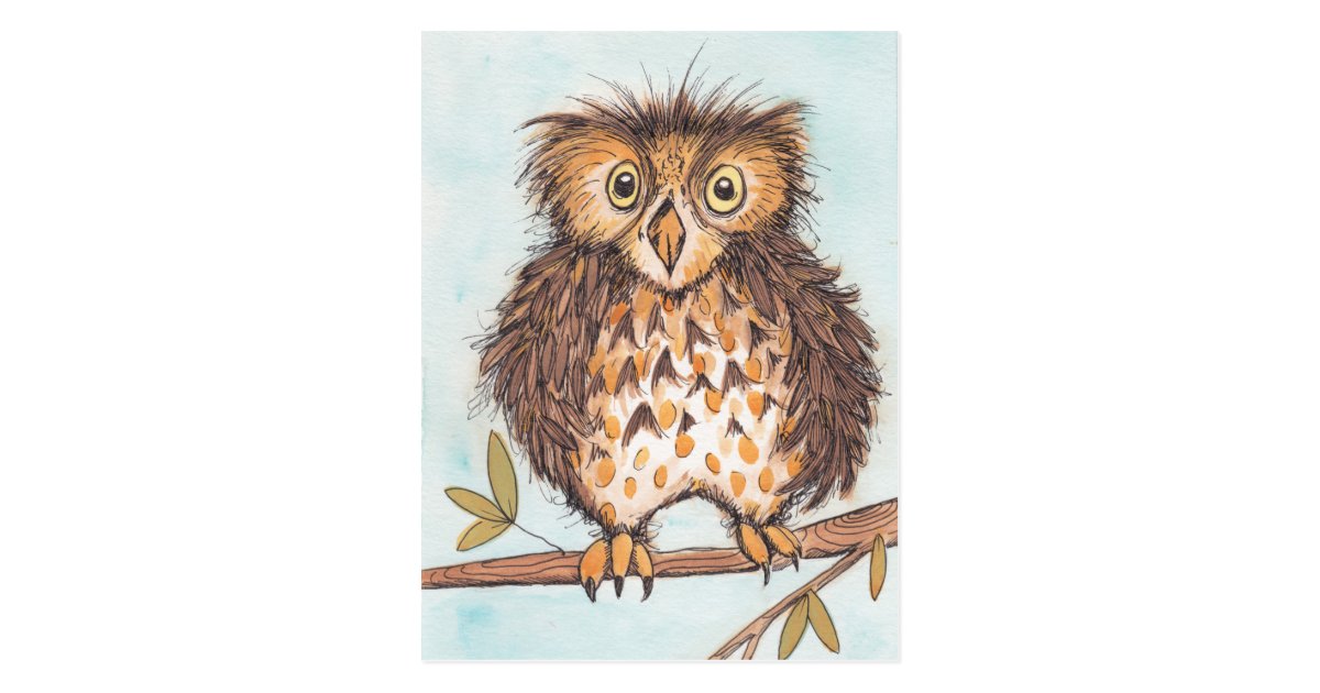 Strange Owl Postcard | Zazzle.com