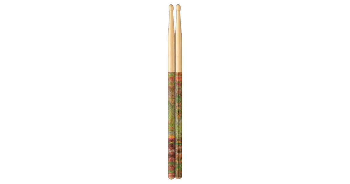 Strange unique pattern drumsticks | Zazzle