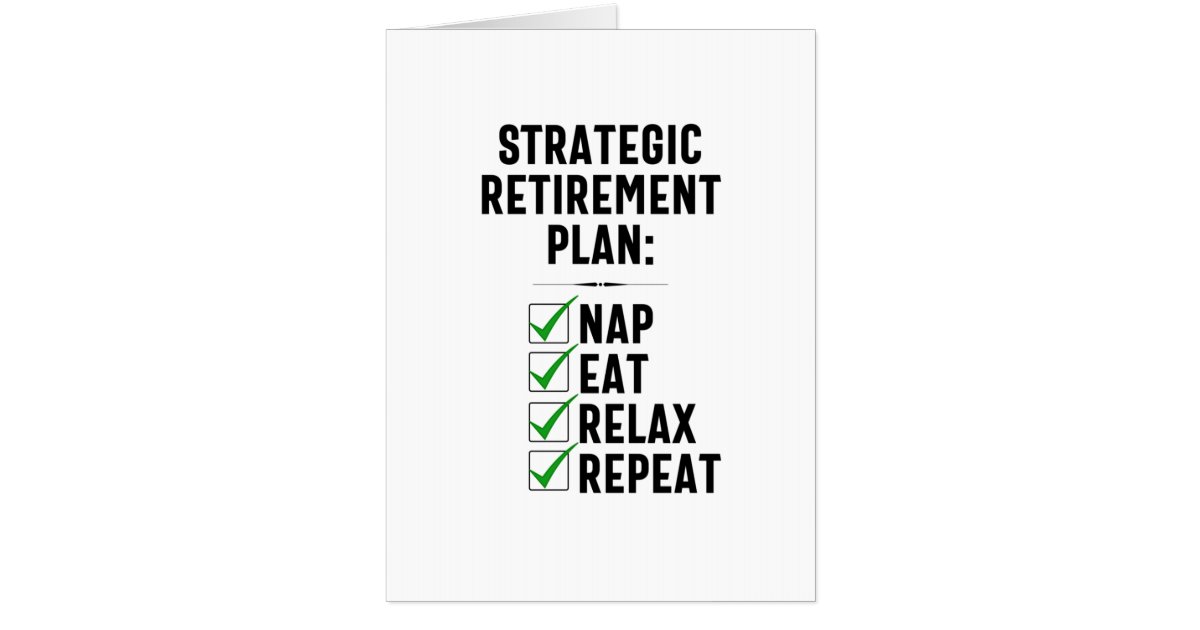 Strategic Retirement Plan - Coworker Boss Leaving Card | Zazzle