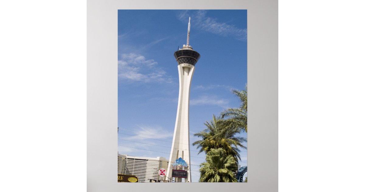 Stratosphere Las Vegas Tower Poster Print | Zazzle