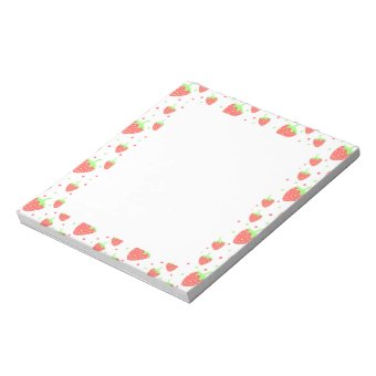 Strawberries Notepad | Zazzle