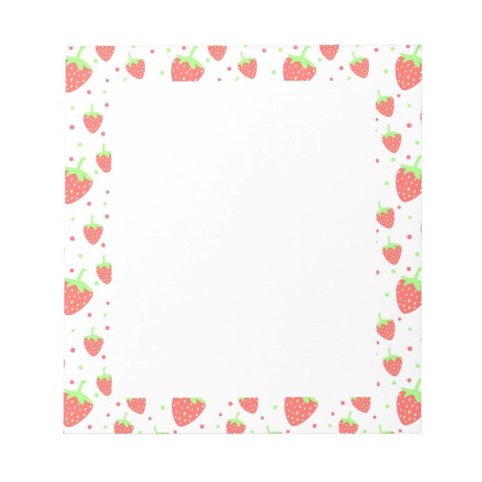 Strawberries Notepad | Zazzle.com