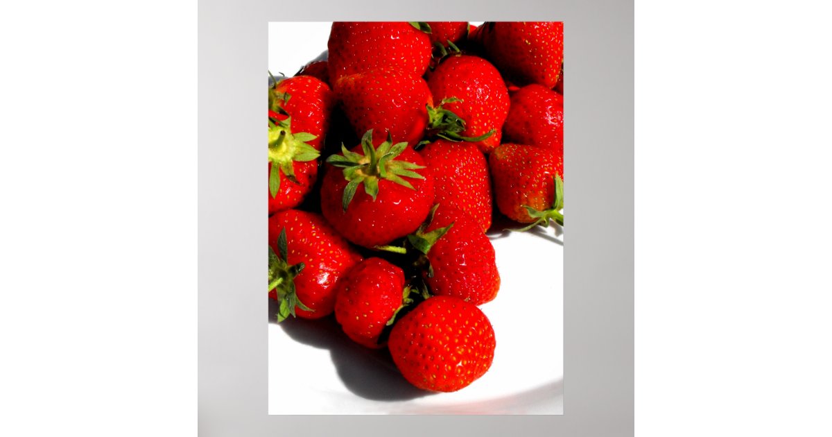 Strawberries Poster | Zazzle