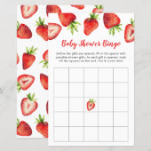 Strawberry Baby Shower Bingo Game | Zazzle
