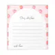 Strawberry Baby Shower Notepad | Notes to Baby | Zazzle