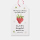 Strawberry Berry First Birthday Thank You Gift Tags | Zazzle