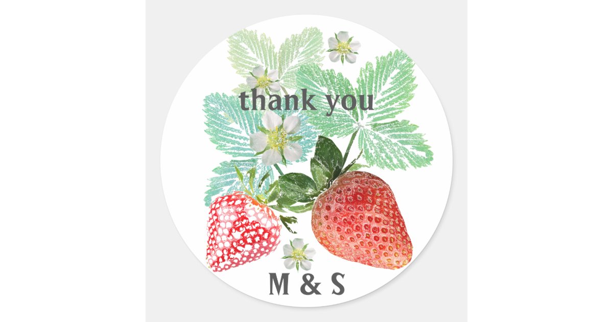 Strawberry, berry, red, fresh, ripe, sweet, food, classic round sticker ...