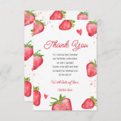 Strawberry Berry Thank You Card | Zazzle