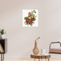 Strawberry Blooms Customizable Poster | Zazzle