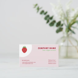 Strawberry Business Card | Zazzle