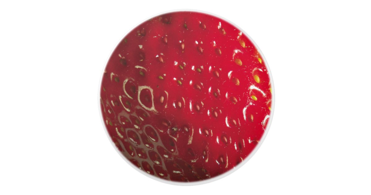 Strawberry Ceramic Knob | Zazzle