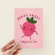 Strawberry Classroom Valentine Note Card | Zazzle