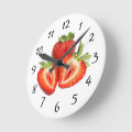 Strawberry Clock | Zazzle
