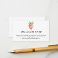 Strawberry - Custom Text Enclosure Card | Zazzle