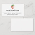 Strawberry - Custom Text Enclosure Card | Zazzle