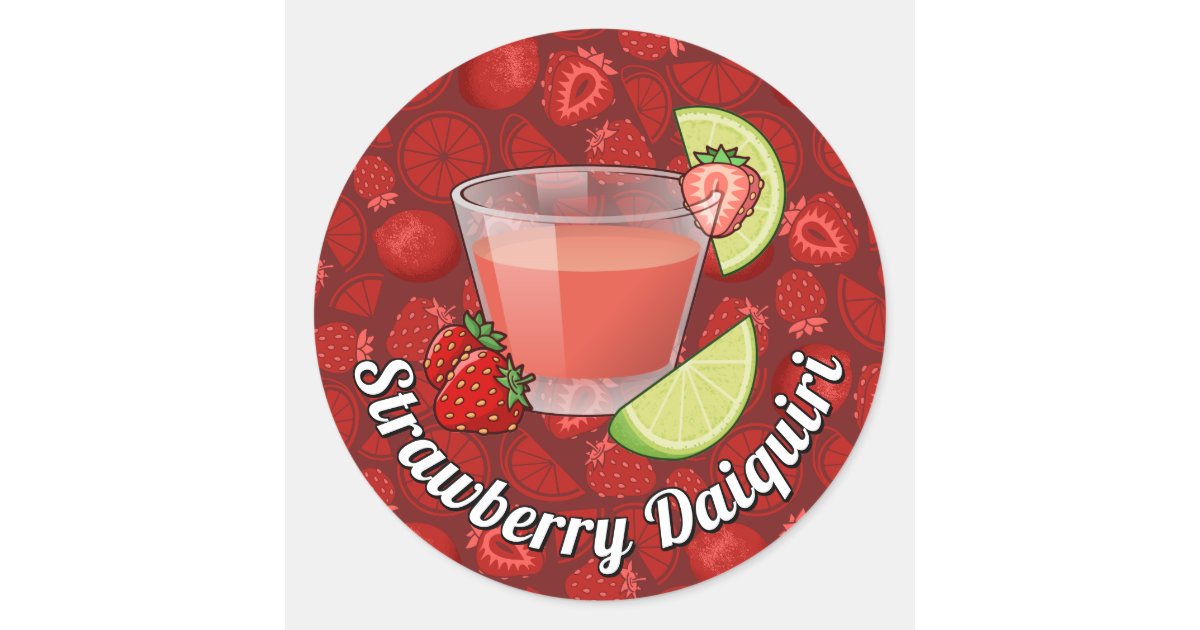 Strawberry Daiquiri Sticker | Zazzle