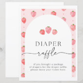 Strawberry Diaper Raffle Sign | Zazzle