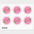 Strawberry Fruit label Sticker | Zazzle