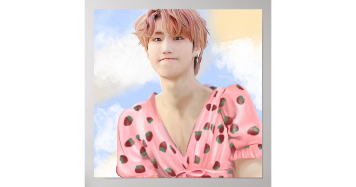Strawberry han jisung poster | Zazzle