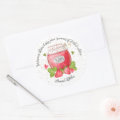 Strawberry jam, cute classic round sticker | Zazzle