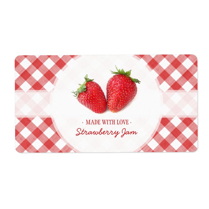 Strawberry Jam label | Zazzle.com