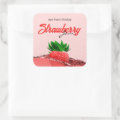 Strawberry Jam Label Sticker | Zazzle
