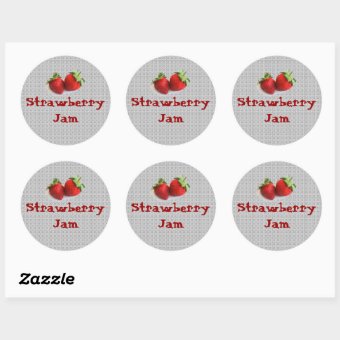 Strawberry Jam Sticker | Zazzle
