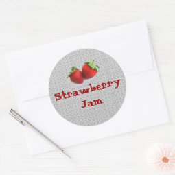 Strawberry Jam Sticker | Zazzle