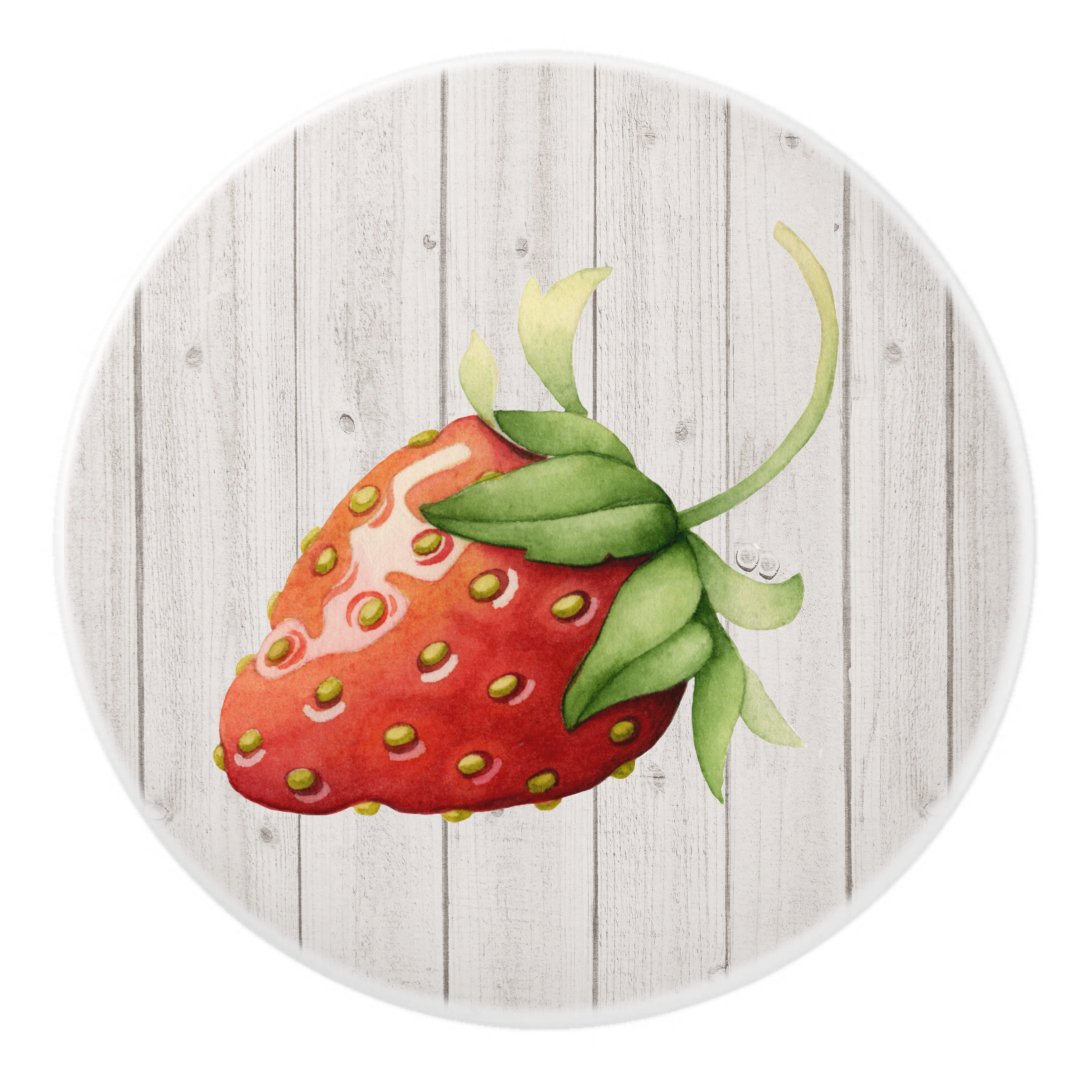 Strawberry Kitchen Drawer Knob - SRF | Zazzle