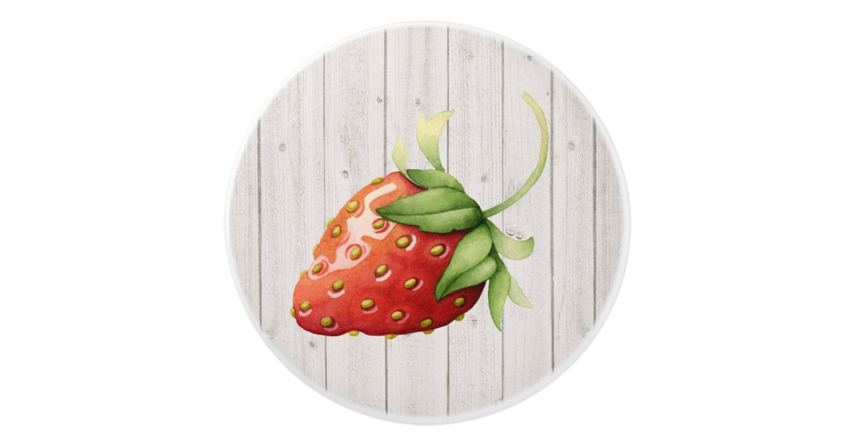 Strawberry Kitchen Drawer Knob - SRF | Zazzle