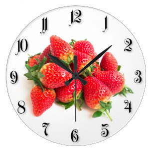 Strawberry Wall Clocks | Zazzle