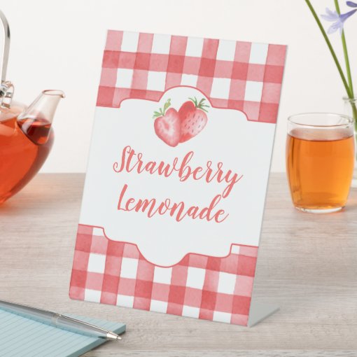 Strawberry Party Sign | Strawberry Birthday Sign | Zazzle