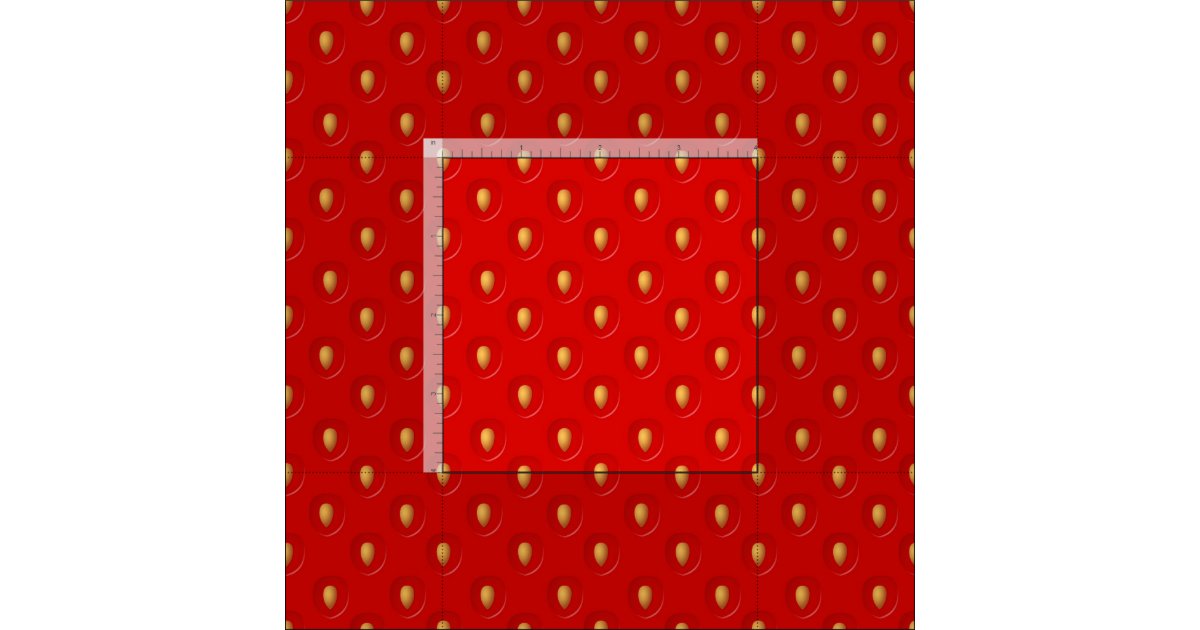 Strawberry Pattern Fabric | Zazzle
