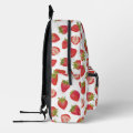 Strawberry pattern printed backpack | Zazzle