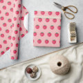 Strawberry Print Wrapping Paper | Zazzle