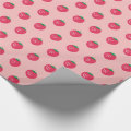 Strawberry Print Wrapping Paper | Zazzle