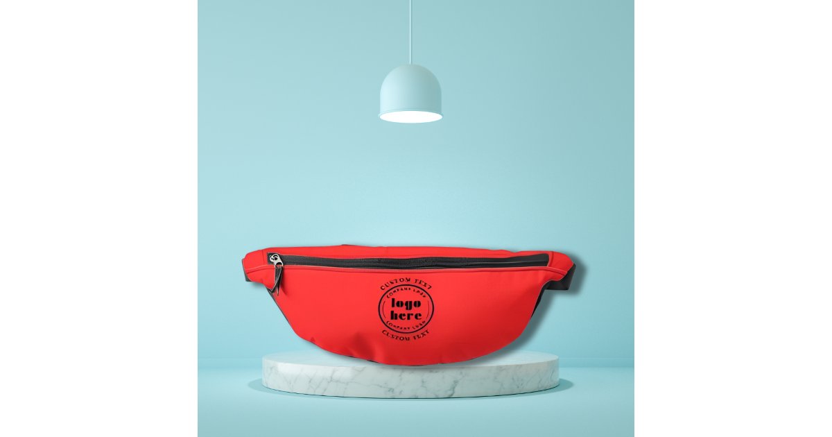 Strawberry Red Company Logo Business Promotion Fanny Pack | Zazzle