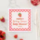 Strawberry Red Pink Berry Sweet Baby Shower Napkins | Zazzle