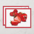 Strawberry Shock Postcard | Zazzle