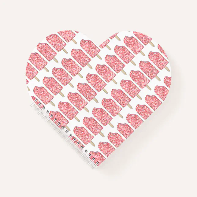 Strawberry Shortcake Eclair Ice Cream Pop Popsicle Notebook | Zazzle