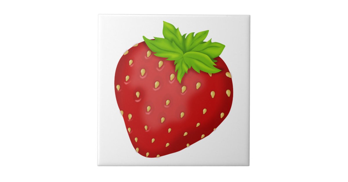 Strawberry - SRF Ceramic Tile | Zazzle