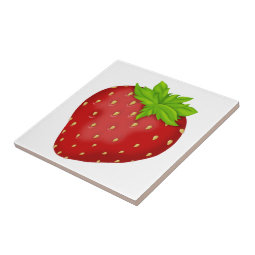 Strawberry - SRF Ceramic Tile | Zazzle