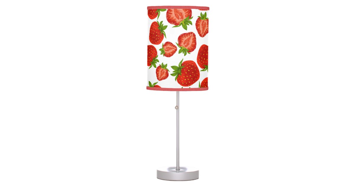 Strawberry Strawberries Table Lamp | Zazzle