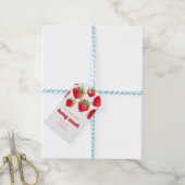 Strawberry Thank You Berry Much Favor Gift Tags | Zazzle