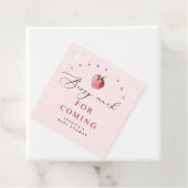 Strawberry thank you berry much favor tags | Zazzle