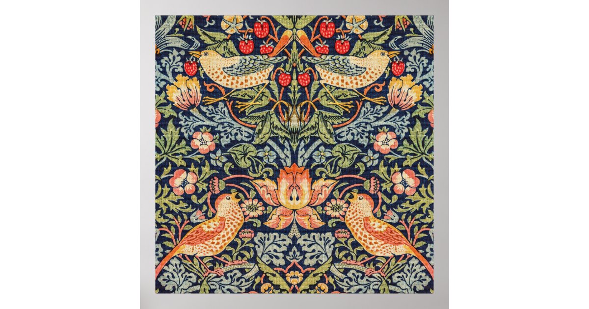 Strawberry Thief William Morris Poster | Zazzle