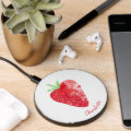 Strawberry Watercolor Personalized Wireless Charger | Zazzle