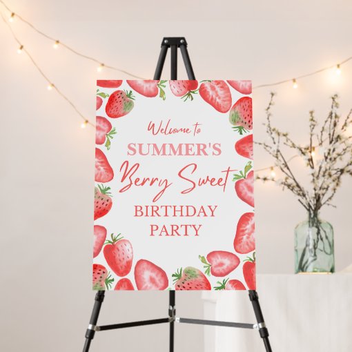 Strawberry Welcome Sign | Berry Welcome Sign | Zazzle