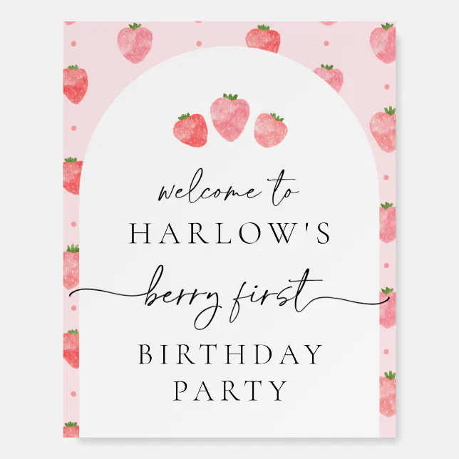 Strawberry Welcome Sign | Strawberry Sign | Zazzle